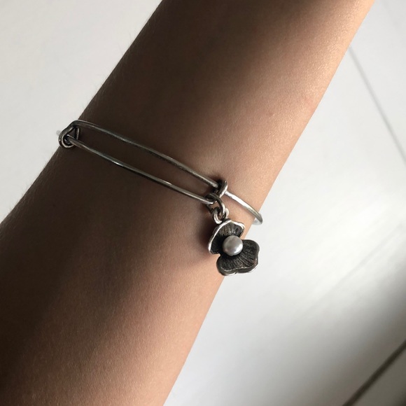 Alex and Ani | Jewelry | Alex And Ani Shell With Pearl Bracelet | Poshmark